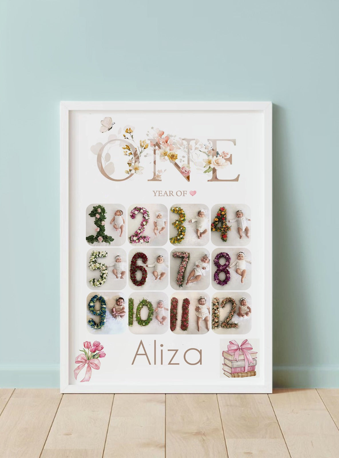 1st Year Birthday Frame