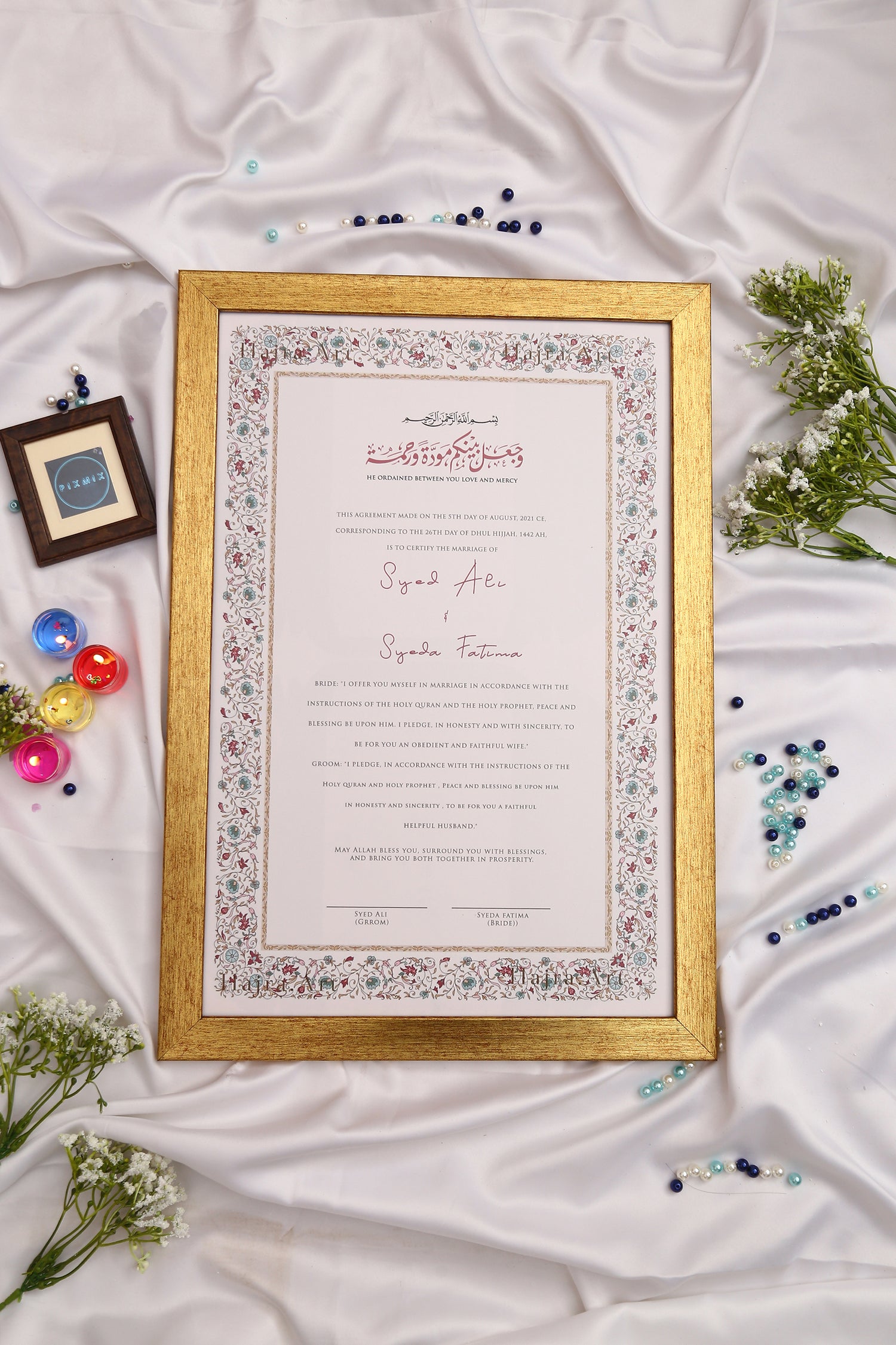 Virsa Custom Nikah Frame #12