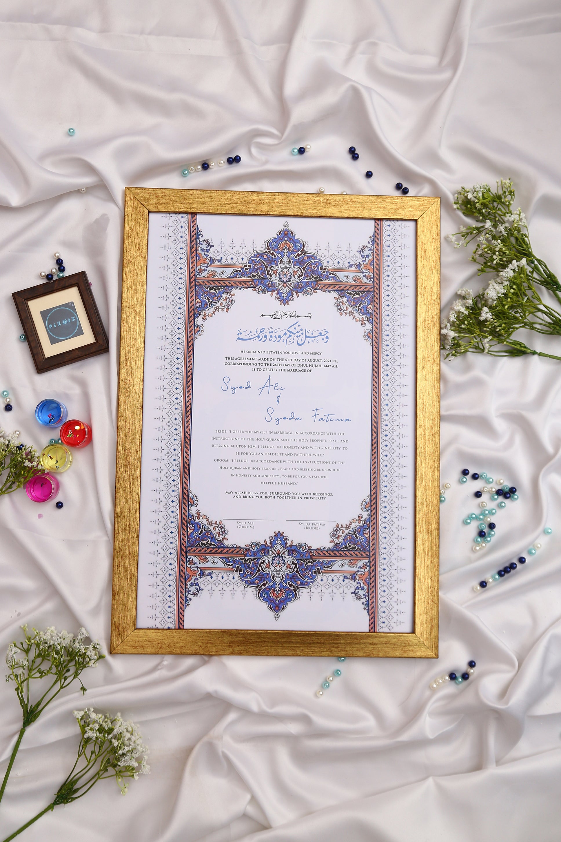 Riwayat Custom Nikah Frame #1
