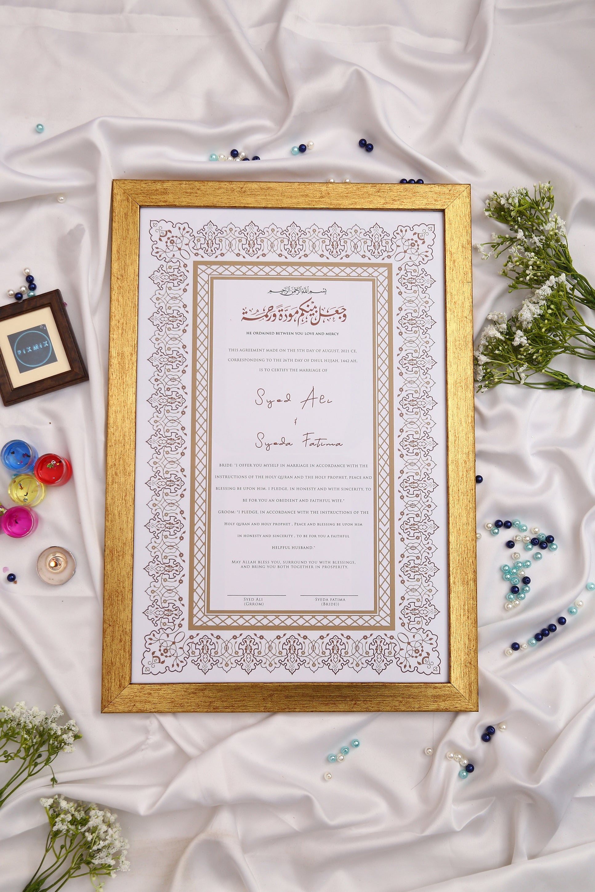 Virsa Custom Nikah Frame #5