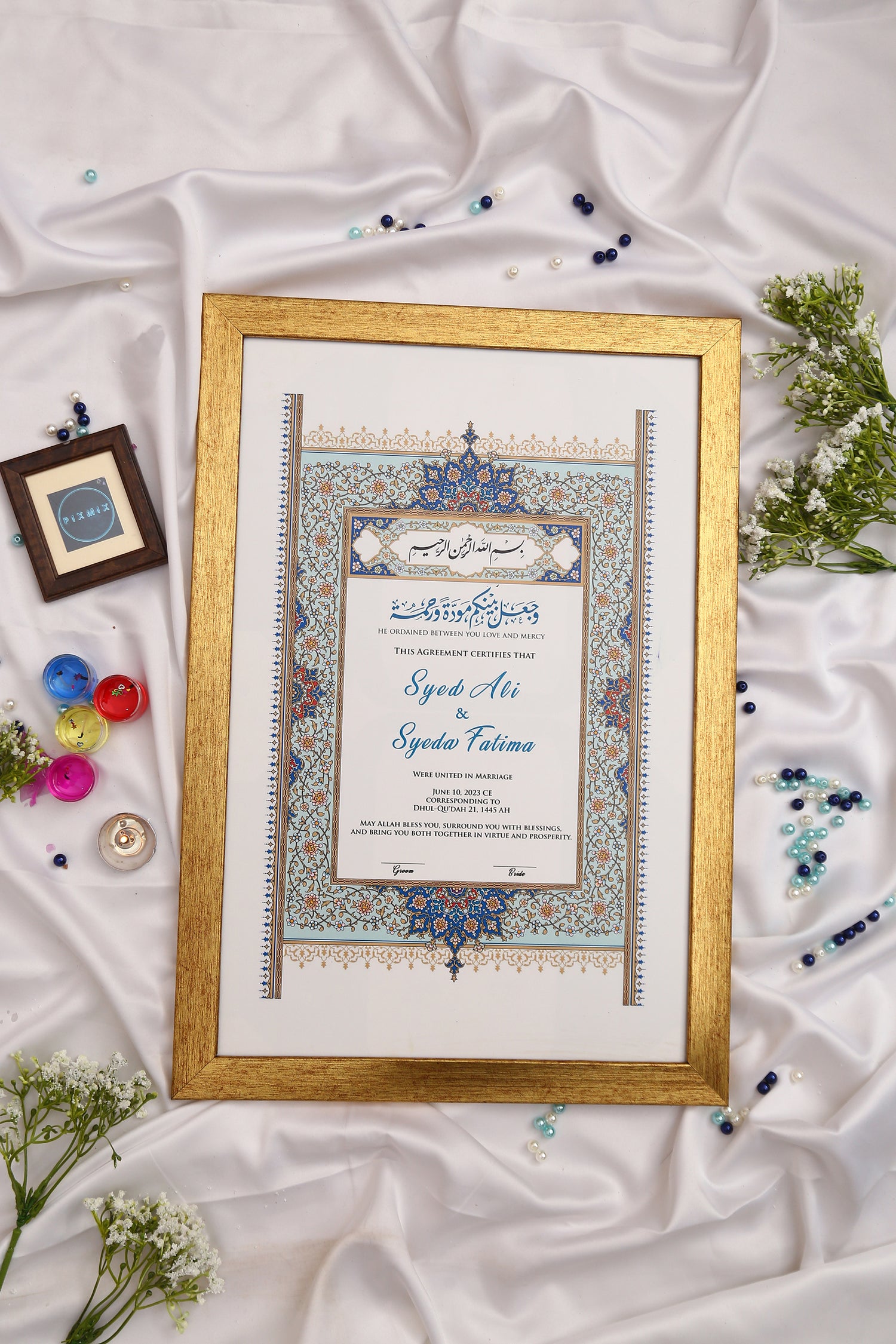 Riwayat custom Nikah Frame #2