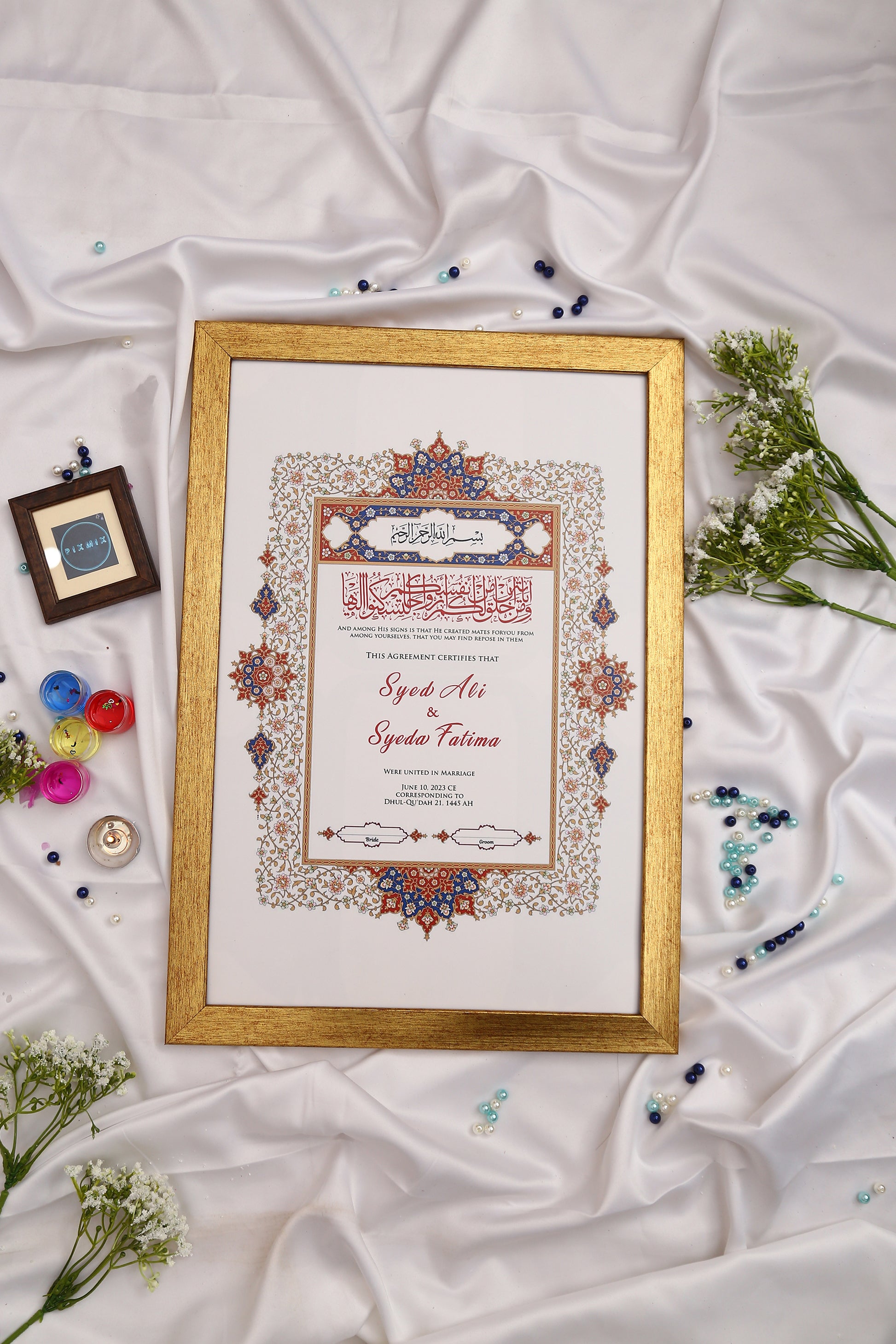 Riwayat Custom Nikah Frame #5