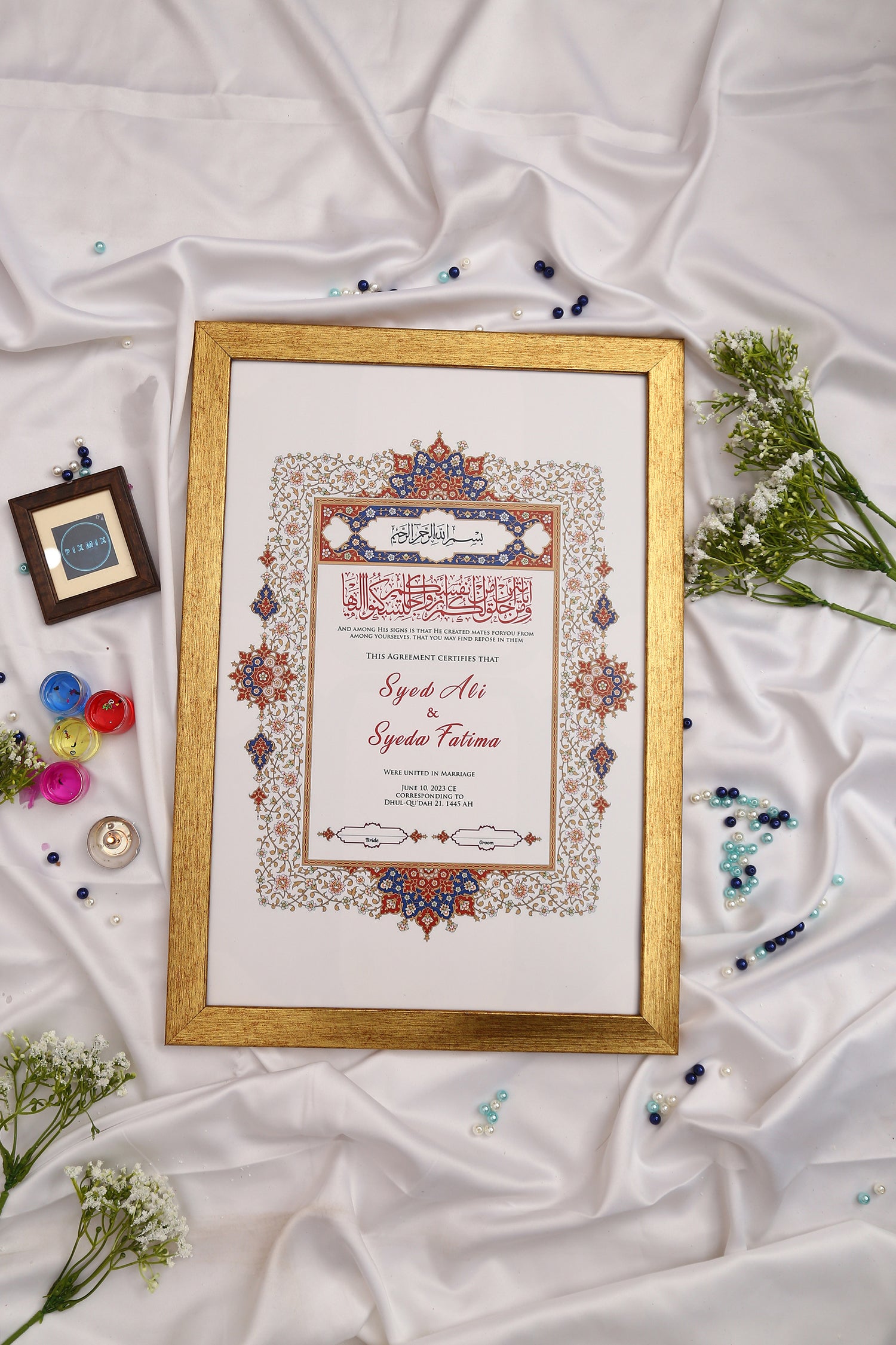Riwayat Custom Nikah Frame #5