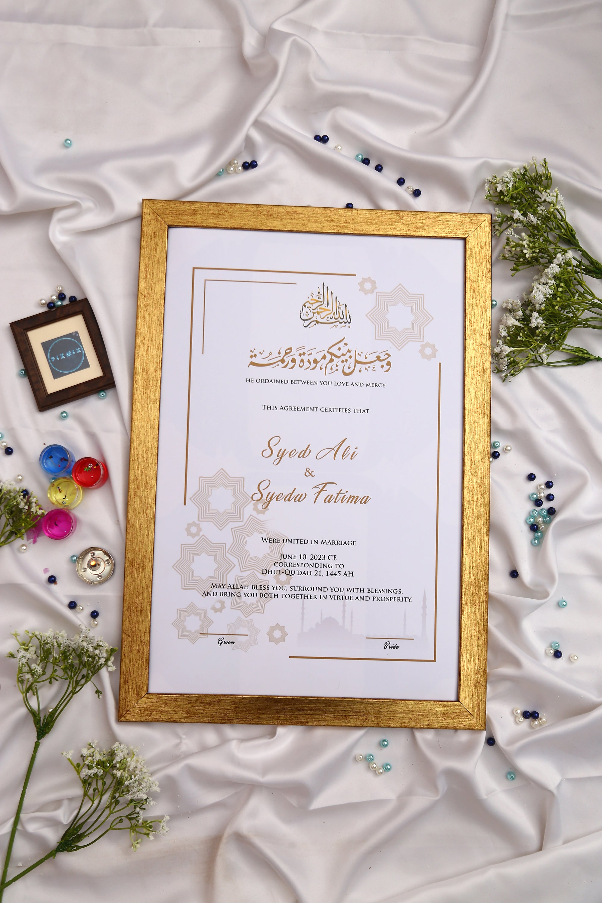 Anmol Custom Nikah Frame #1
