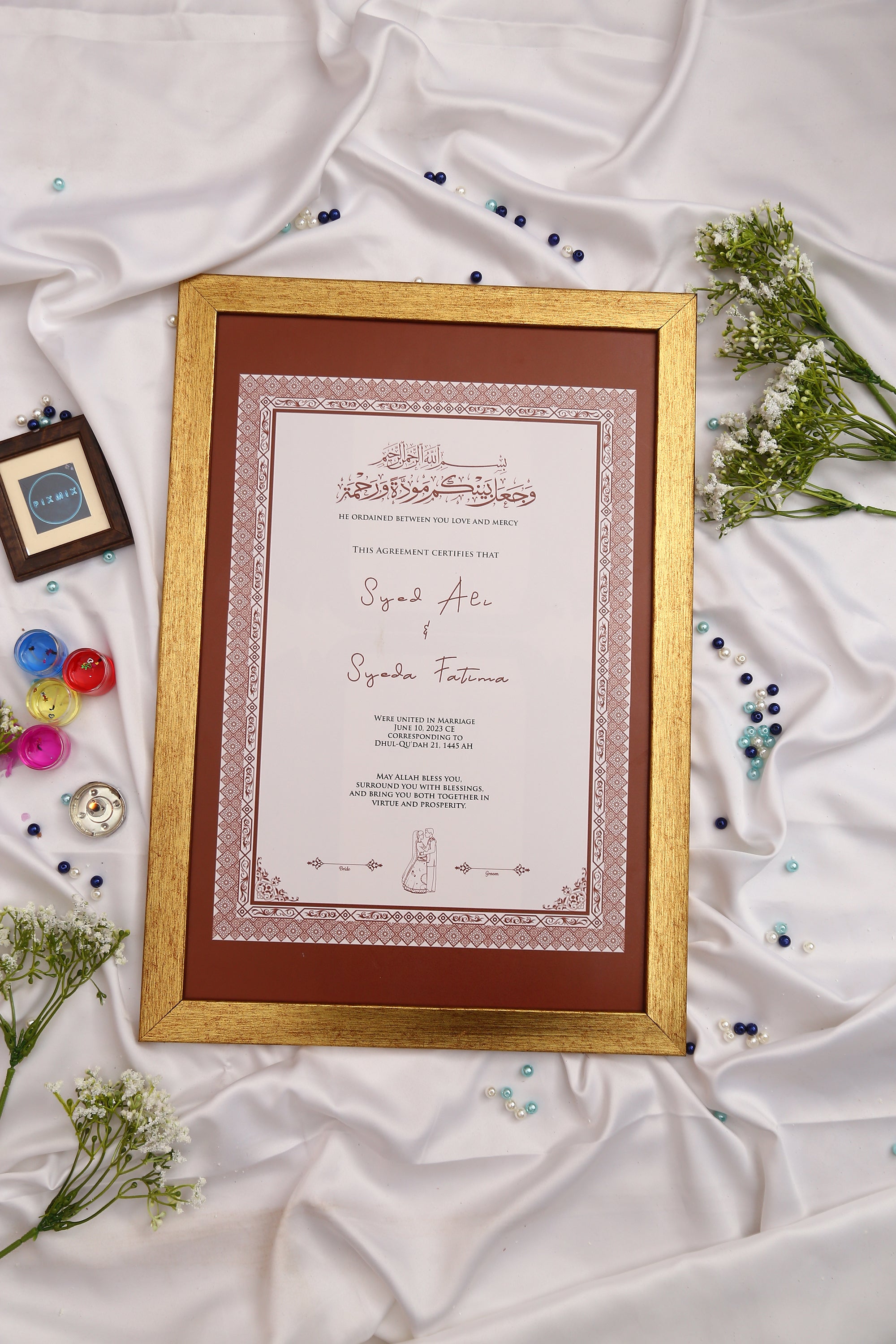 Anmol Custom Nikah Frame #1