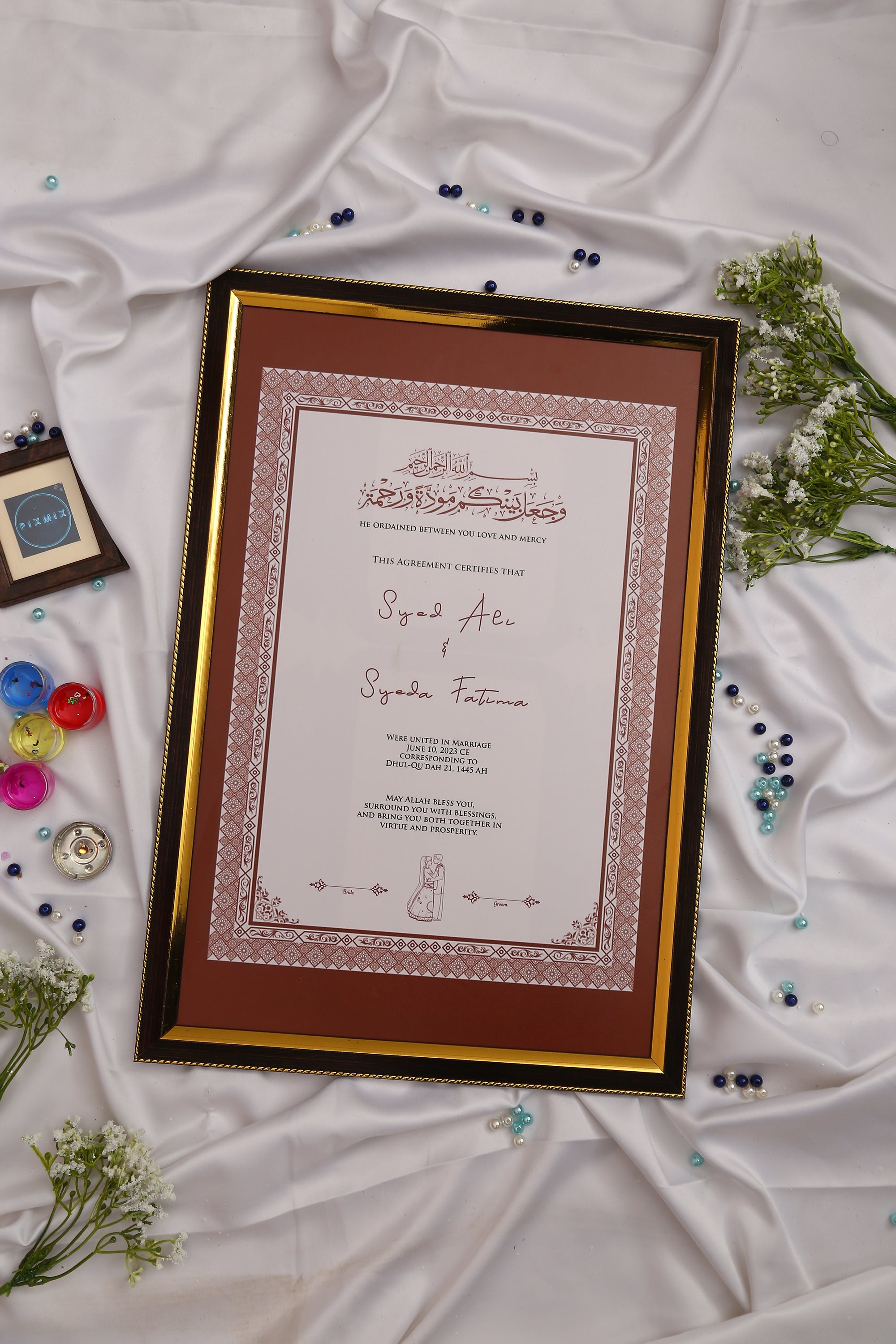Anmol Custom Nikah Frame #4