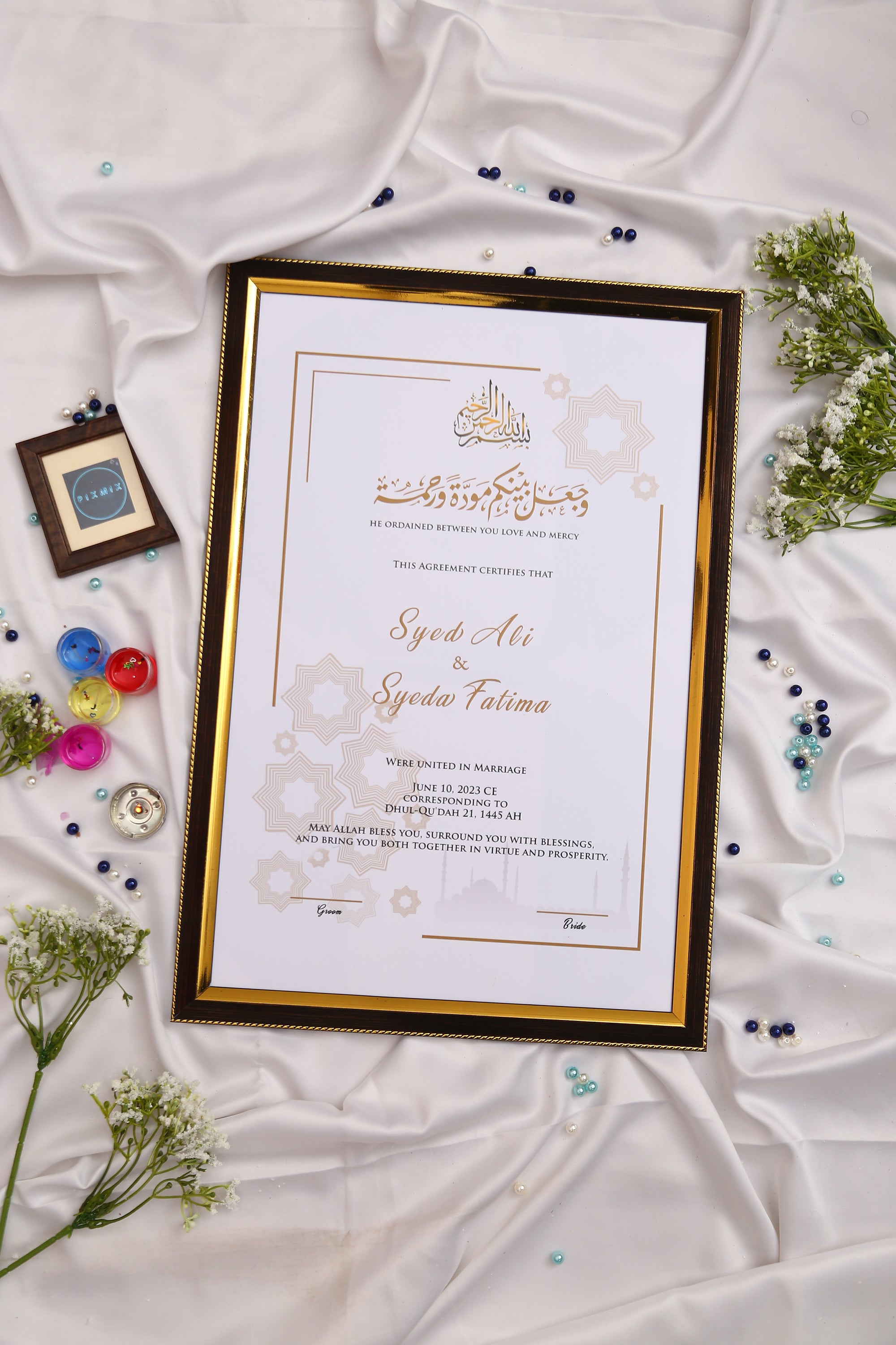 Anmol Custom Nikah Frame #1