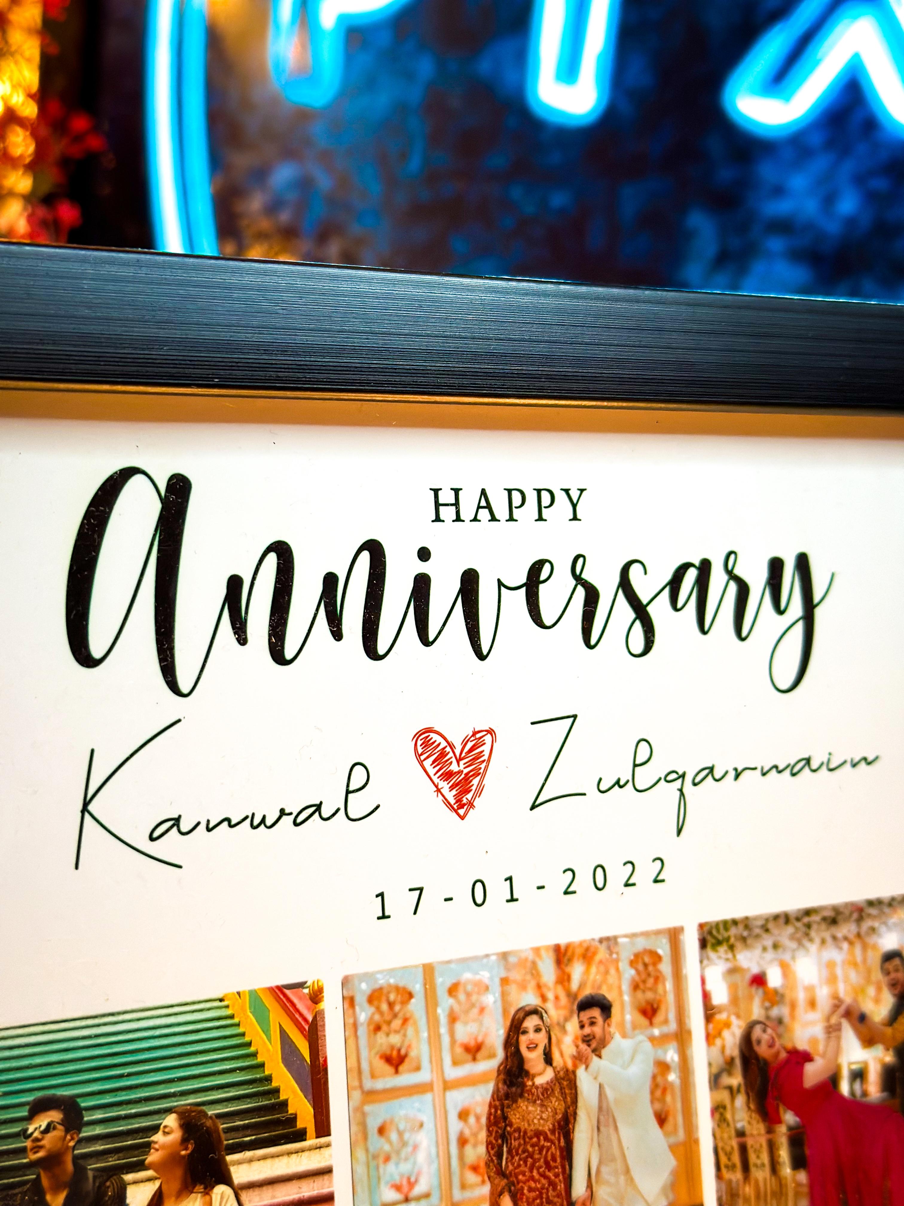 Customize Anniversary Frame